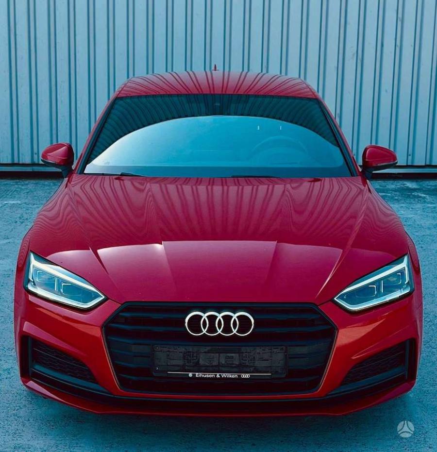 Sarkans Audi A5 Sportback 2019 Klaipėda, ar dzinēja tilpumu 1.97 L un nobraukumu 236 tūkst. km par 19750 €, foto 4 vietnē AUTOMOTO.COM.LV