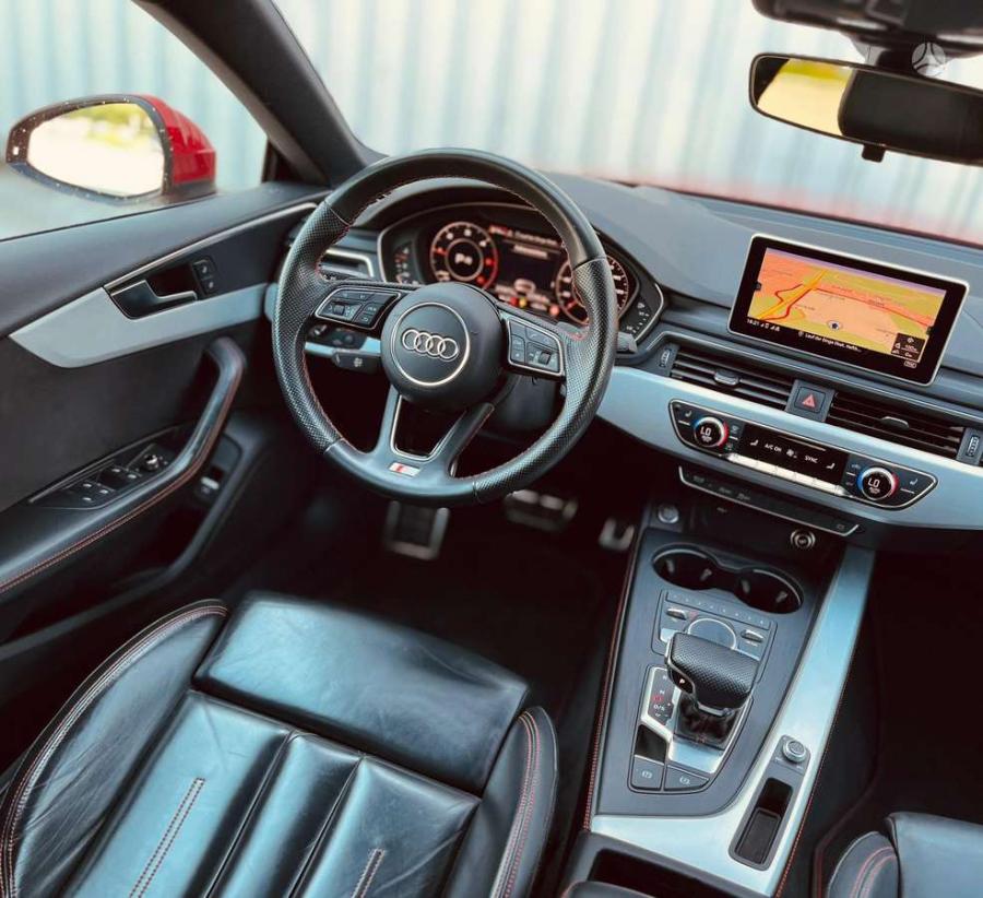 Sarkans Audi A5 Sportback 2019 Klaipėda, ar dzinēja tilpumu 1.97 L un nobraukumu 236 tūkst. km par 19750 €, foto 15 vietnē AUTOMOTO.COM.LV