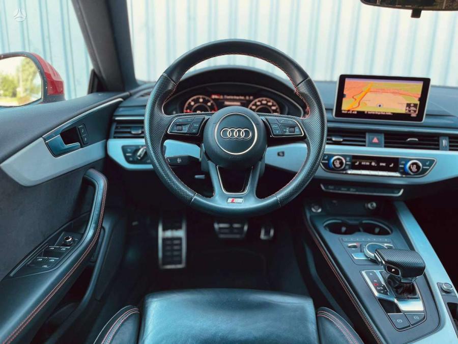 Sarkans Audi A5 Sportback 2019 Klaipėda, ar dzinēja tilpumu 1.97 L un nobraukumu 236 tūkst. km par 19750 €, foto 19 vietnē AUTOMOTO.COM.LV