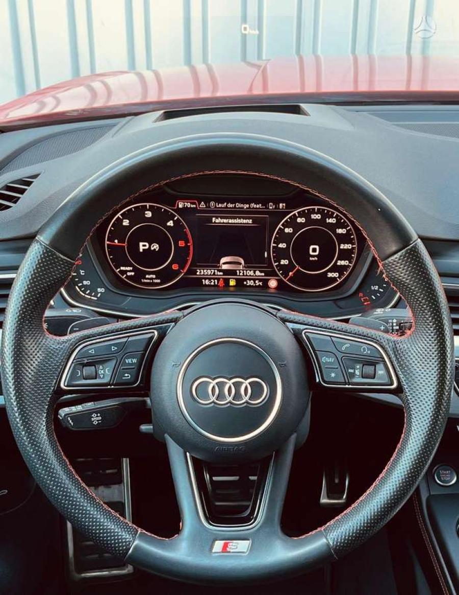 Sarkans Audi A5 Sportback 2019 Klaipėda, ar dzinēja tilpumu 1.97 L un nobraukumu 236 tūkst. km par 19750 €, foto 20 vietnē AUTOMOTO.COM.LV