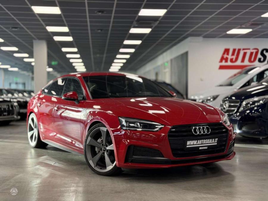 Красный Ауди A5 Sportback 2019 в Клайпеда, объемом двигателя 1.97 л и пробегом 236 тыс. км за 19900 €, фото 6 на AUTOMOTO.COM.LV