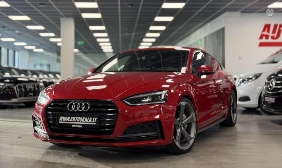 Красный Ауди A5 Sportback 2019 в Клайпеда, объемом двигателя 1.97 л и пробегом 236 тыс. км за 19900 €, фото 7 на AUTOMOTO.COM.LV