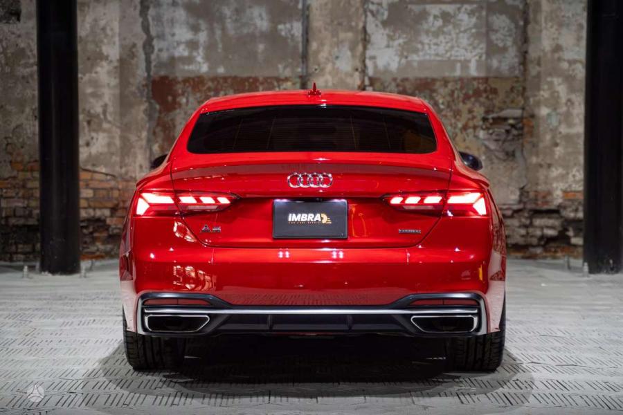 Red Audi A5 Sportback 2020 in Kaunas, with an engine capacity of 1.98 L and mileage of 147 thousand km for 24900 €, photo 8 on AUTOMOTO.COM.LV