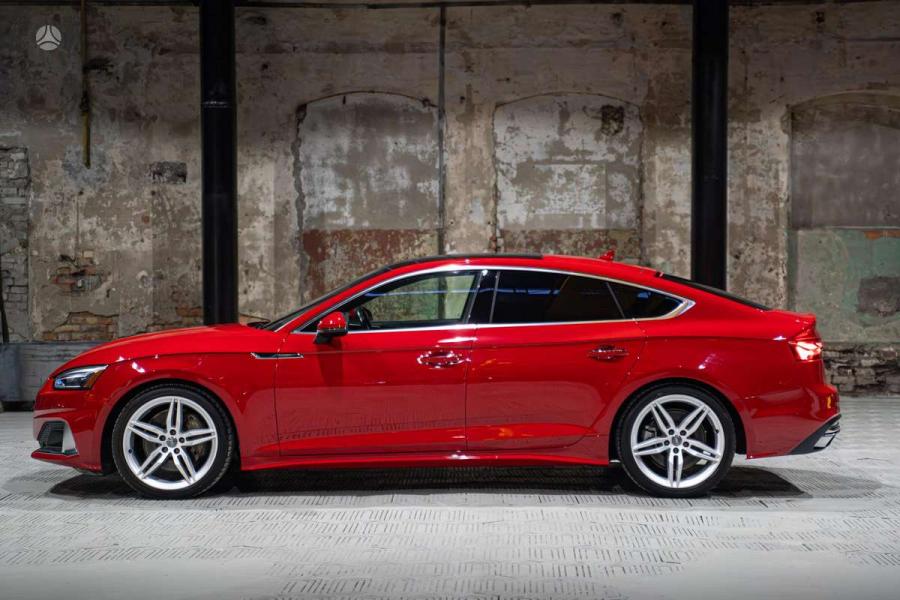 Red Audi A5 Sportback 2020 in Kaunas, with an engine capacity of 1.98 L and mileage of 147 thousand km for 24900 €, photo 10 on AUTOMOTO.COM.LV