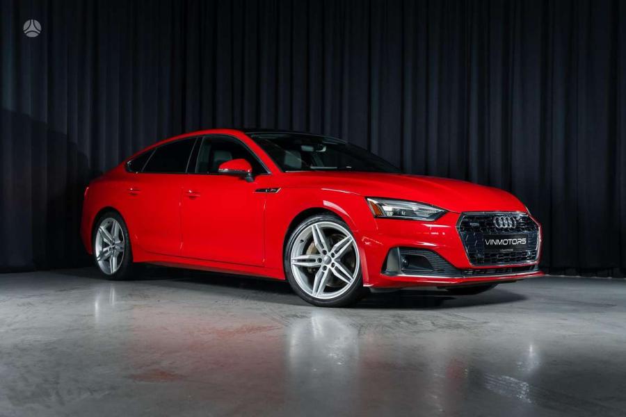 Sarkans Audi A5 Sportback 2020 Viļņa, ar dzinēja tilpumu 1.98 L un nobraukumu 148 tūkst. km par 23998 €, foto 4 vietnē AUTOMOTO.COM.LV