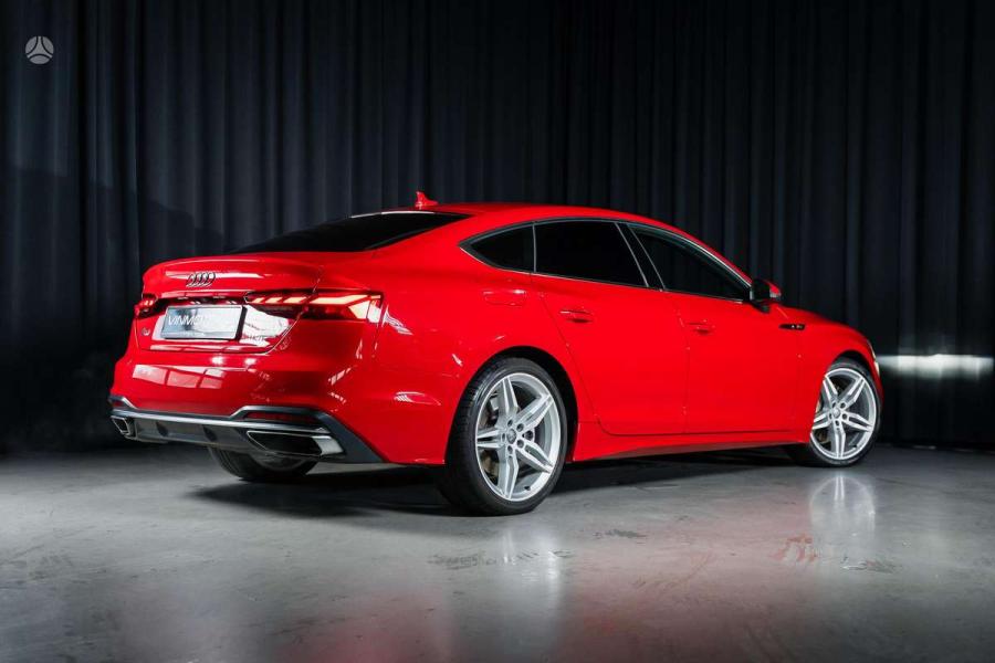 Sarkans Audi A5 Sportback 2020 Viļņa, ar dzinēja tilpumu 1.98 L un nobraukumu 148 tūkst. km par 23998 €, foto 5 vietnē AUTOMOTO.COM.LV