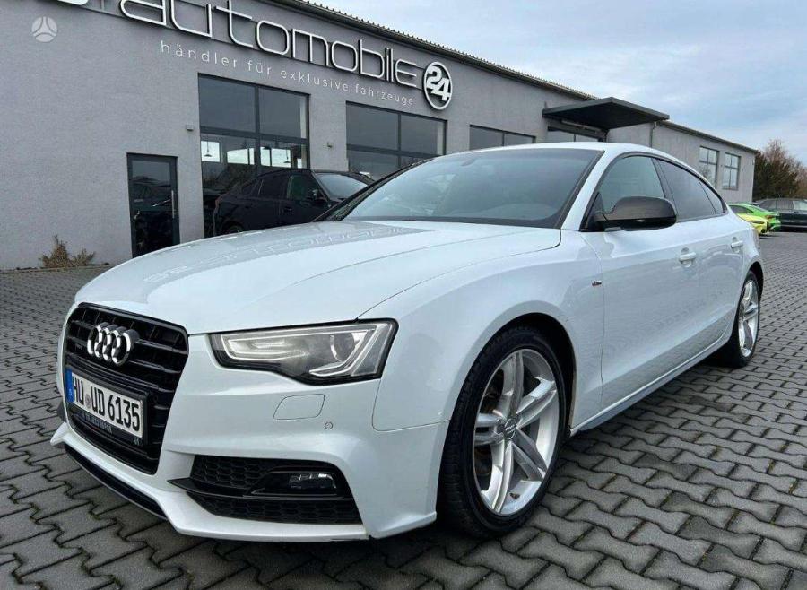Balts Audi A5 Sportback 2015 Vilkaviškis, ar dzinēja tilpumu 2.99 L un nobraukumu 270 tūkst. km par 9900 €, foto 5 vietnē AUTOMOTO.COM.LV