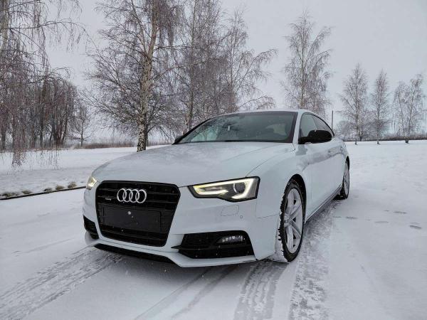 White Audi A5 Sportback 2015 in Vilkaviskis, with an engine capacity of 3.00 L and mileage of 276 thousand km for 10200 €, photo 2 on AUTOMOTO.COM.LV