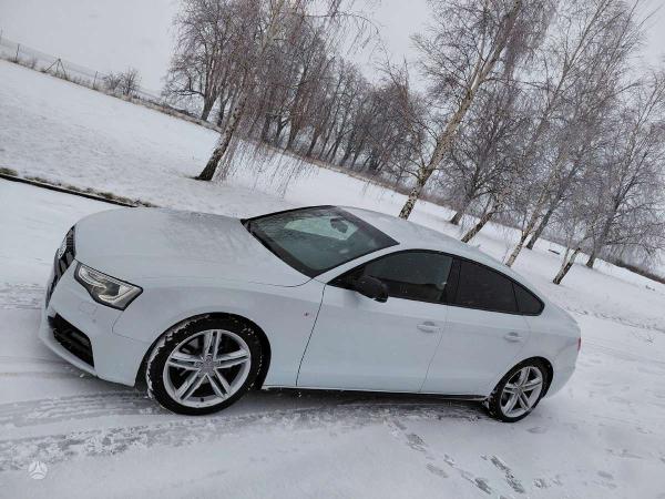 White Audi A5 Sportback 2015 in Vilkaviskis, with an engine capacity of 3.00 L and mileage of 276 thousand km for 10200 €, photo 3 on AUTOMOTO.COM.LV