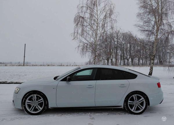 White Audi A5 Sportback 2015 in Vilkaviskis, with an engine capacity of 3.00 L and mileage of 276 thousand km for 10200 €, photo 5 on AUTOMOTO.COM.LV