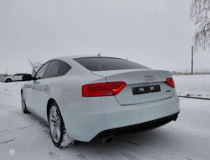 White Audi A5 Sportback 2015 in Vilkaviskis, with an engine capacity of 3.00 L and mileage of 276 thousand km for 10200 €, photo 7 on AUTOMOTO.COM.LV