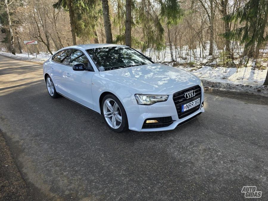 Balts Audi A5 Sportback 2015 Radviliškis, ar dzinēja tilpumu 3.00 L un nobraukumu 278 tūkst. km par 11500 €, foto 1 vietnē AUTOMOTO.COM.LV