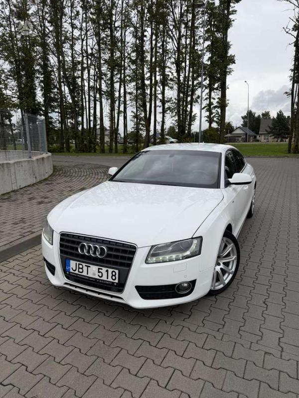 Balts Audi A5 Sportback 2011 Kauņa, ar dzinēja tilpumu 1.97 L un nobraukumu 285 tūkst. km par 4350 €, foto 1 vietnē AUTOMOTO.COM.LV