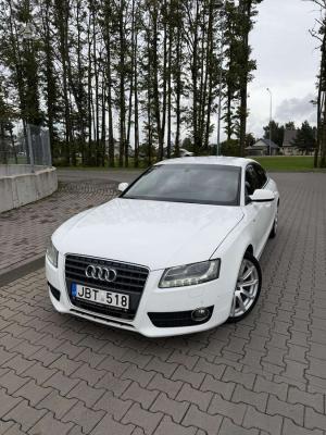 Balts Audi A5 Sportback 2011 Kauņa, ar dzinēja tilpumu 1.97 L un nobraukumu 285 tūkst. km par 4350 €, foto  vietnē AUTOMOTO.COM.LV