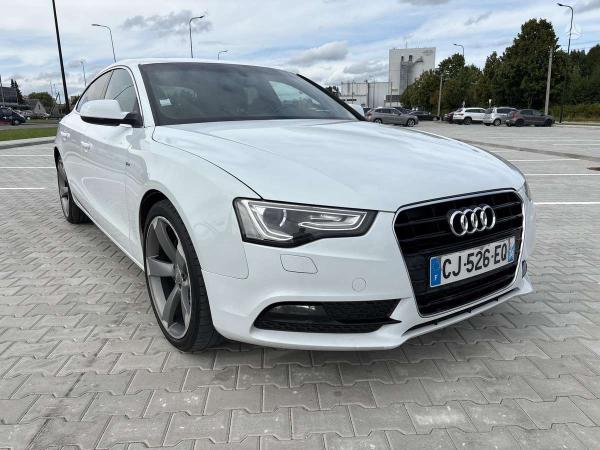 Balts Audi A5 Sportback 2012 Tauragė, ar dzinēja tilpumu 2.97 L un nobraukumu 270 tūkst. km par 8500 €, foto 1 vietnē AUTOMOTO.COM.LV