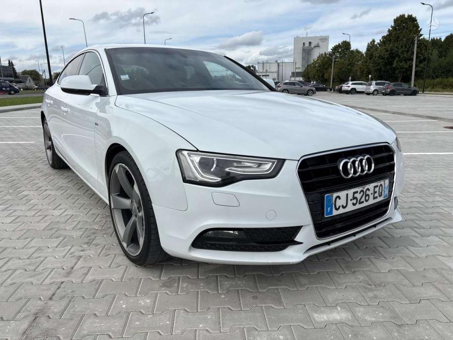 Balts Audi A5 Sportback 2012 Tauragė, ar dzinēja tilpumu 2.97 L un nobraukumu 270 tūkst. km par 8500 €, foto 1 vietnē AUTOMOTO.COM.LV