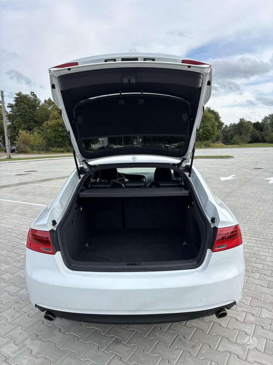 Balts Audi A5 Sportback 2012 Tauragė, ar dzinēja tilpumu 2.97 L un nobraukumu 270 tūkst. km par 8500 €, foto 23 vietnē AUTOMOTO.COM.LV