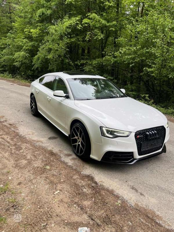 White Audi A5 Sportback 2013 in Alytus, with an engine capacity of 1.98 L and mileage of 186 thousand km for 12900 €, photo 7 on AUTOMOTO.COM.LV