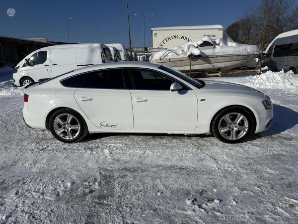 White Audi A5 Sportback 2013 in Klaipeda, with an engine capacity of 1.80 L and mileage of 299 thousand km for 6000 €, photo 4 on AUTOMOTO.COM.LV