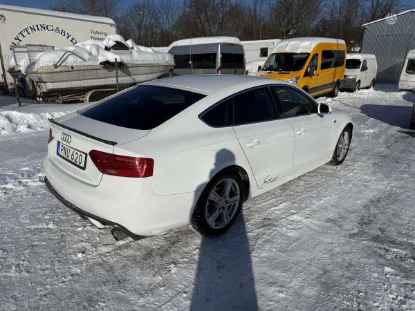 White Audi A5 Sportback 2013 in Klaipeda, with an engine capacity of 1.80 L and mileage of 299 thousand km for 6000 €, photo 5 on AUTOMOTO.COM.LV