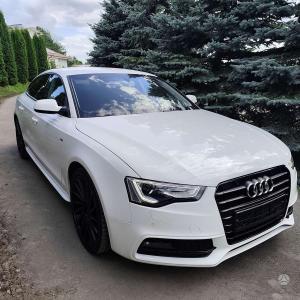 White Audi A5 Sportback 2013 in Utena, with an engine capacity of 1.97 L and mileage of 189 thousand km for 9650 €, photo 4 on AUTOMOTO.COM.LV
