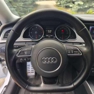 White Audi A5 Sportback 2013 in Utena, with an engine capacity of 1.97 L and mileage of 189 thousand km for 9650 €, photo 10 on AUTOMOTO.COM.LV