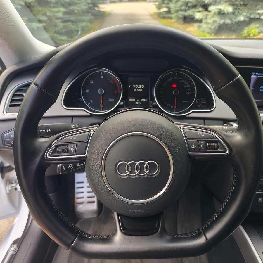 White Audi A5 Sportback 2013 in Utena, with an engine capacity of 1.97 L and mileage of 189 thousand km for 9650 €, photo 10 on AUTOMOTO.COM.LV