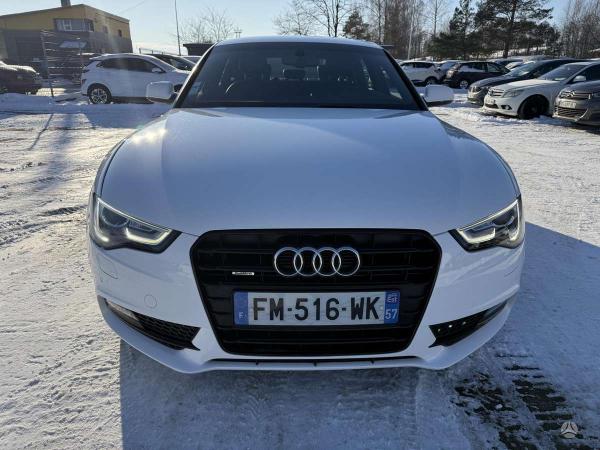 White Audi A5 Sportback 2015 in Taurage, with an engine capacity of 1.97 L and mileage of 286 thousand km for 12200 €, photo 1 on AUTOMOTO.COM.LV