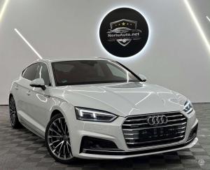 Balts Audi A5 Sportback 2017 Marijampole, ar dzinēja tilpumu 1.97 L un nobraukumu 214 tūkst. km par 18750 €, foto  vietnē AUTOMOTO.COM.LV