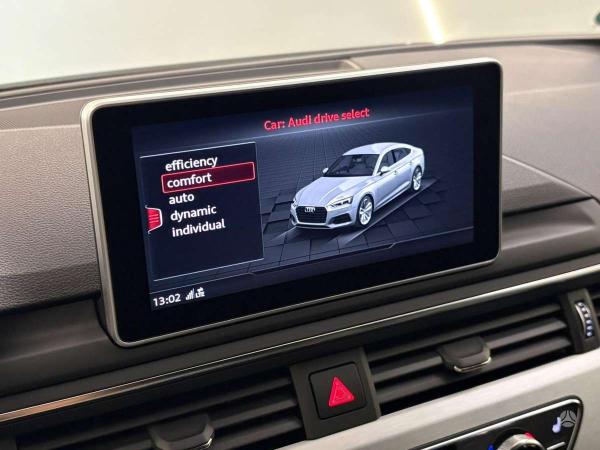 White Audi A5 Sportback 2017 in Marijampole, with an engine capacity of 1.97 L and mileage of 214 thousand km for 18750 €, photo 7 on AUTOMOTO.COM.LV