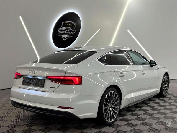 White Audi A5 Sportback 2017 in Marijampole, with an engine capacity of 1.97 L and mileage of 214 thousand km for 18750 €, photo 8 on AUTOMOTO.COM.LV