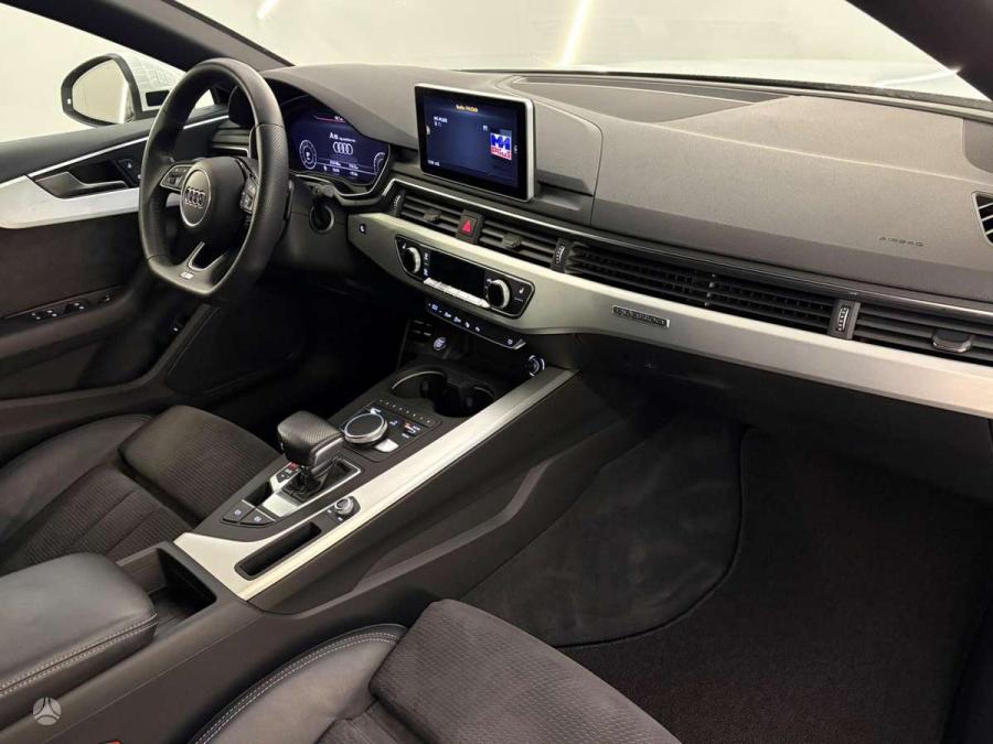 White Audi A5 Sportback 2017 in Marijampole, with an engine capacity of 1.97 L and mileage of 214 thousand km for 18750 €, photo 27 on AUTOMOTO.COM.LV