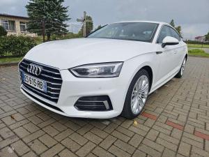White Audi A5 Sportback 2017 in Taurage, with an engine capacity of 1.98 L and mileage of 186 thousand km for 16850 €, photo  on AUTOMOTO.COM.LV