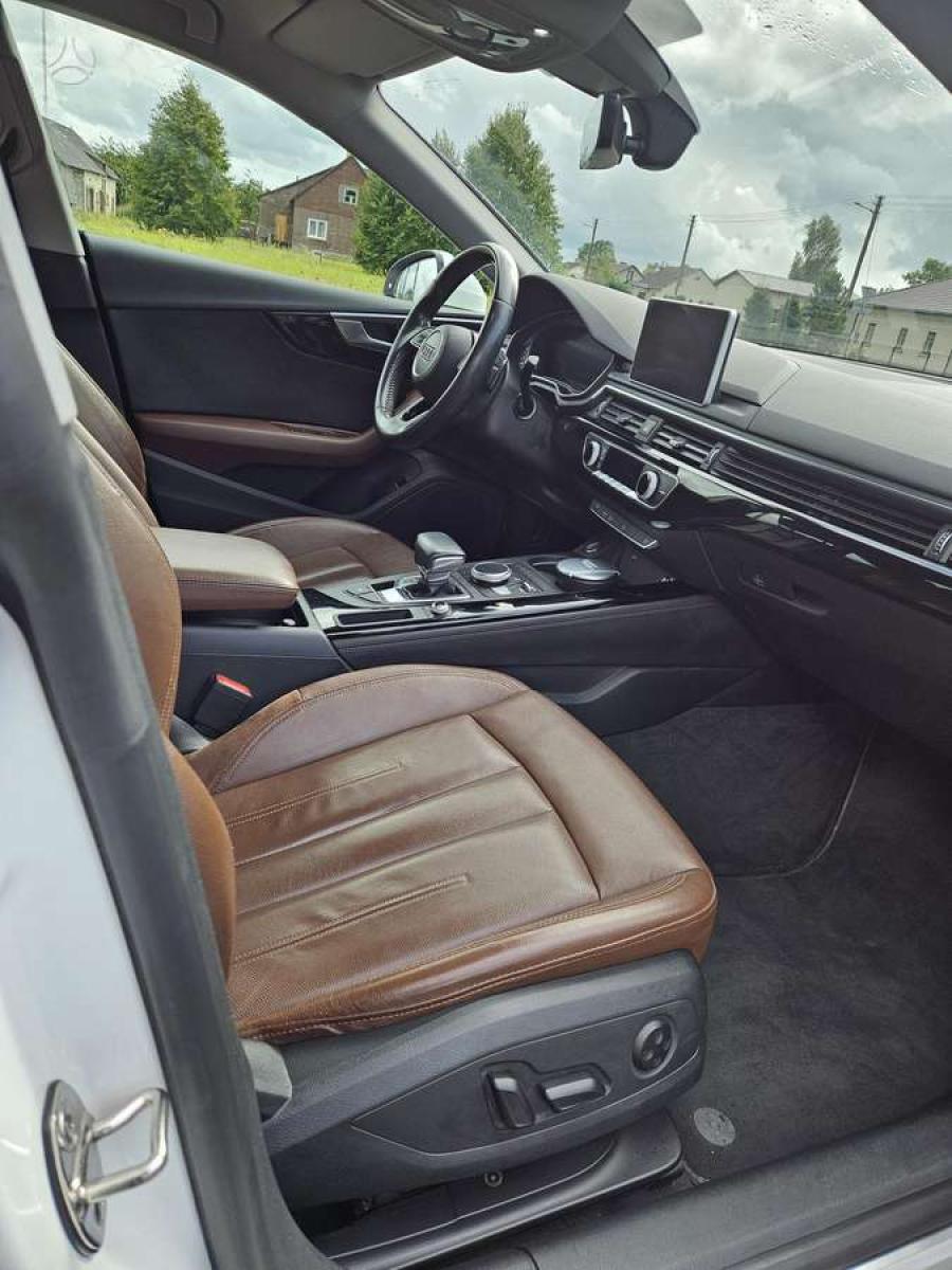 White Audi A5 Sportback 2017 in Taurage, with an engine capacity of 1.98 L and mileage of 186 thousand km for 16850 €, photo 14 on AUTOMOTO.COM.LV