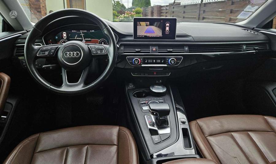 White Audi A5 Sportback 2017 in Taurage, with an engine capacity of 1.98 L and mileage of 186 thousand km for 16850 €, photo 15 on AUTOMOTO.COM.LV