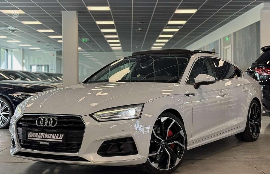 Balts Audi A5 Sportback 2018 Klaipėda, ar dzinēja tilpumu 2.97 L un nobraukumu 297 tūkst. km par 19950 €, foto 1 vietnē AUTOMOTO.COM.LV