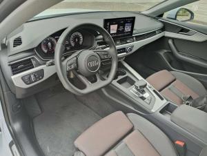 White Audi A5 Sportback 2023 in Kaunas, with an engine capacity of 2.00 L and mileage of 60 thousand km for 30900 €, photo 9 on AUTOMOTO.COM.LV