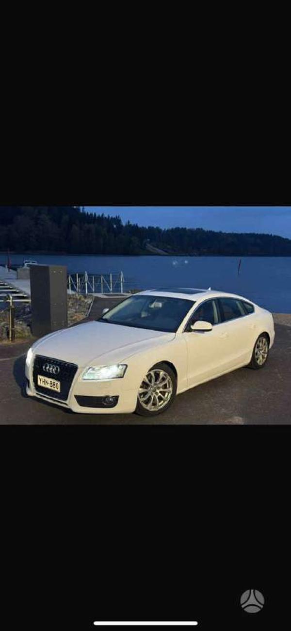 White Audi A5 Sportback 2009 in Siauliai, with an engine capacity of 3.00 L and mileage of 350 thousand km for 4500 €, photo 4 on AUTOMOTO.COM.LV