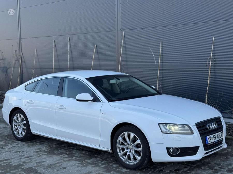 Белый Ауди A5 Sportback 2011 в Вильнюс, объемом двигателя 2.00 л и пробегом 295 тыс. км за 6350 €, фото 3 на AUTOMOTO.COM.LV