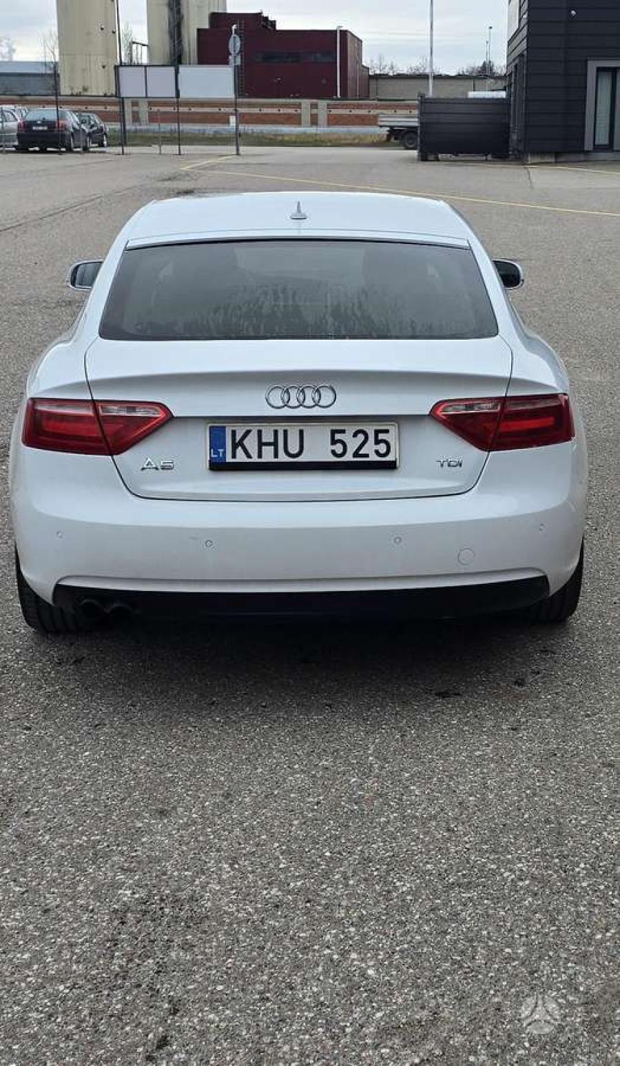 Balts Audi A5 Sportback 2013 Kauņa, ar dzinēja tilpumu 2.00 L un nobraukumu 201 tūkst. km par 8200 €, foto 6 vietnē AUTOMOTO.COM.LV