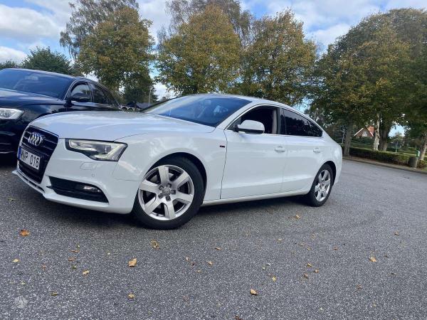 White Audi A5 Sportback 2013 in Skuodas, with an engine capacity of 3.00 L and mileage of 300 thousand km for 10500 €, photo 10 on AUTOMOTO.COM.LV