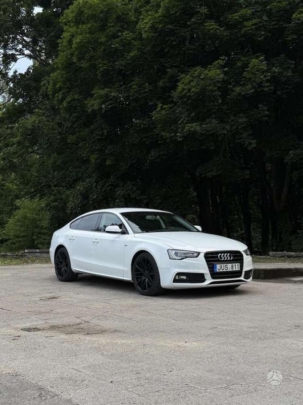 Белый Ауди A5 Sportback 2013 в Вильнюс, объемом двигателя 2.00 л и пробегом 210 тыс. км за 12300 €, фото 1 на AUTOMOTO.COM.LV