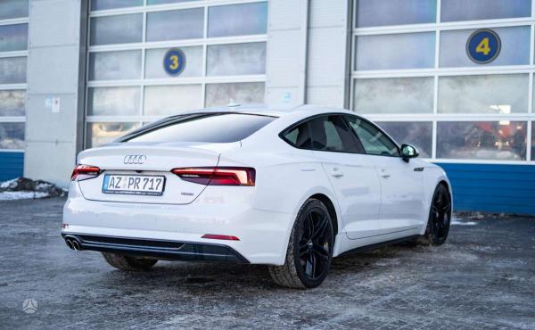 Balts Audi A5 Sportback 2018 Viļņa, ar dzinēja tilpumu 3.00 L un nobraukumu 223 tūkst. km par 23500 €, foto 8 vietnē AUTOMOTO.COM.LV