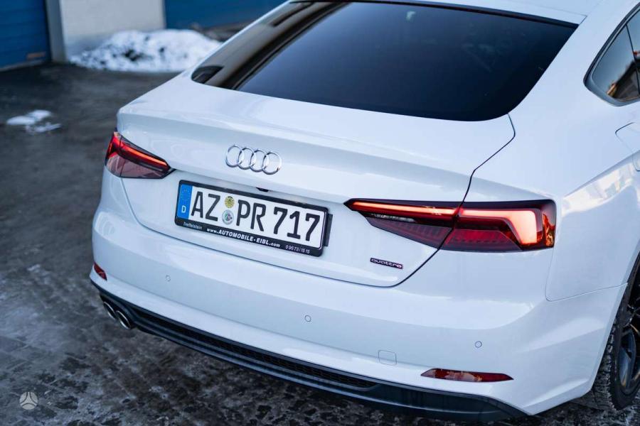 Balts Audi A5 Sportback 2018 Viļņa, ar dzinēja tilpumu 3.00 L un nobraukumu 223 tūkst. km par 23500 €, foto 9 vietnē AUTOMOTO.COM.LV