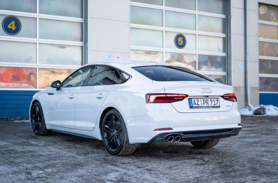 Balts Audi A5 Sportback 2018 Viļņa, ar dzinēja tilpumu 3.00 L un nobraukumu 223 tūkst. km par 23500 €, foto 15 vietnē AUTOMOTO.COM.LV