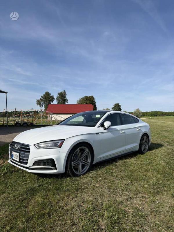Balts Audi A5 Sportback 2019 Kauņa, ar dzinēja tilpumu 2.00 L un nobraukumu 170 tūkst. km par 22800 €, foto 1 vietnē AUTOMOTO.COM.LV