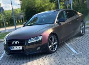 Violets Audi A5 2010 Rīga, ar dzinēja tilpumu 2.70 L un nobraukumu 297 tūkst. km par 7200 €, foto  vietnē AUTOMOTO.COM.LV