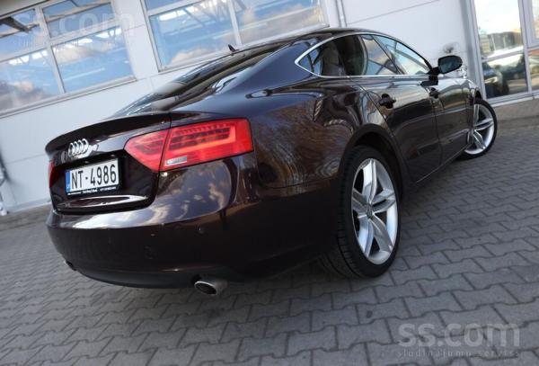 Violet Audi A5 2012 in Riga, with an engine capacity of 3.00 L and mileage of 0 thousand km for 7995 €, photo 6 on AUTOMOTO.COM.LV