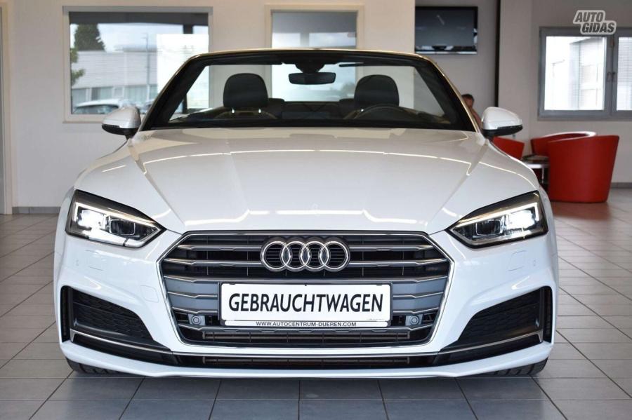 White Audi A5 2017 in Kaunas, with an engine capacity of 2.00 L and mileage of 45 thousand km for 30639 €, photo 4 on AUTOMOTO.COM.LV