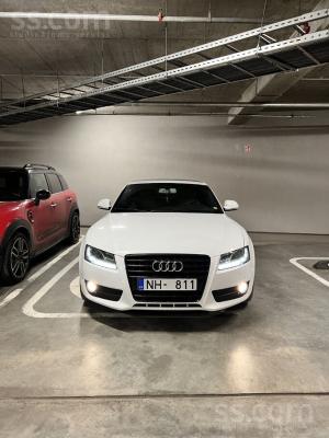 White Audi A5 2008 in Riga, with an engine capacity of 3.00 L and mileage of 252 thousand km for 7600 €, photo  on AUTOMOTO.COM.LV